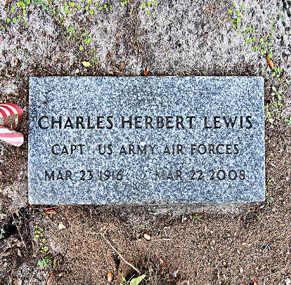 Charles Herbert Lewis Gravestone, Evergreen Cemetery