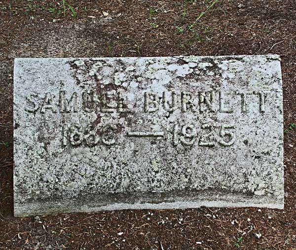 Samuel Burnett Gravestone, Evergreen Cemetery