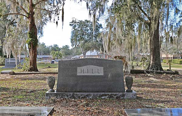Hill Family Monument Gravestone, Evergreen Cemetery