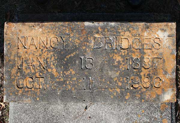 Nancy Bridges Gravestone, St Matthews Cemetery