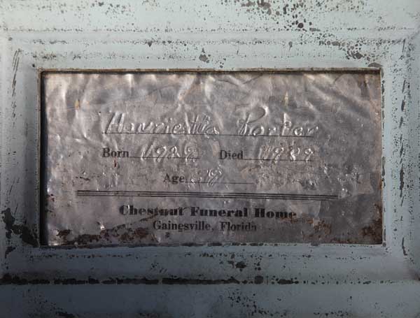 Henrietta Porter Gravestone, St Matthews Cemetery